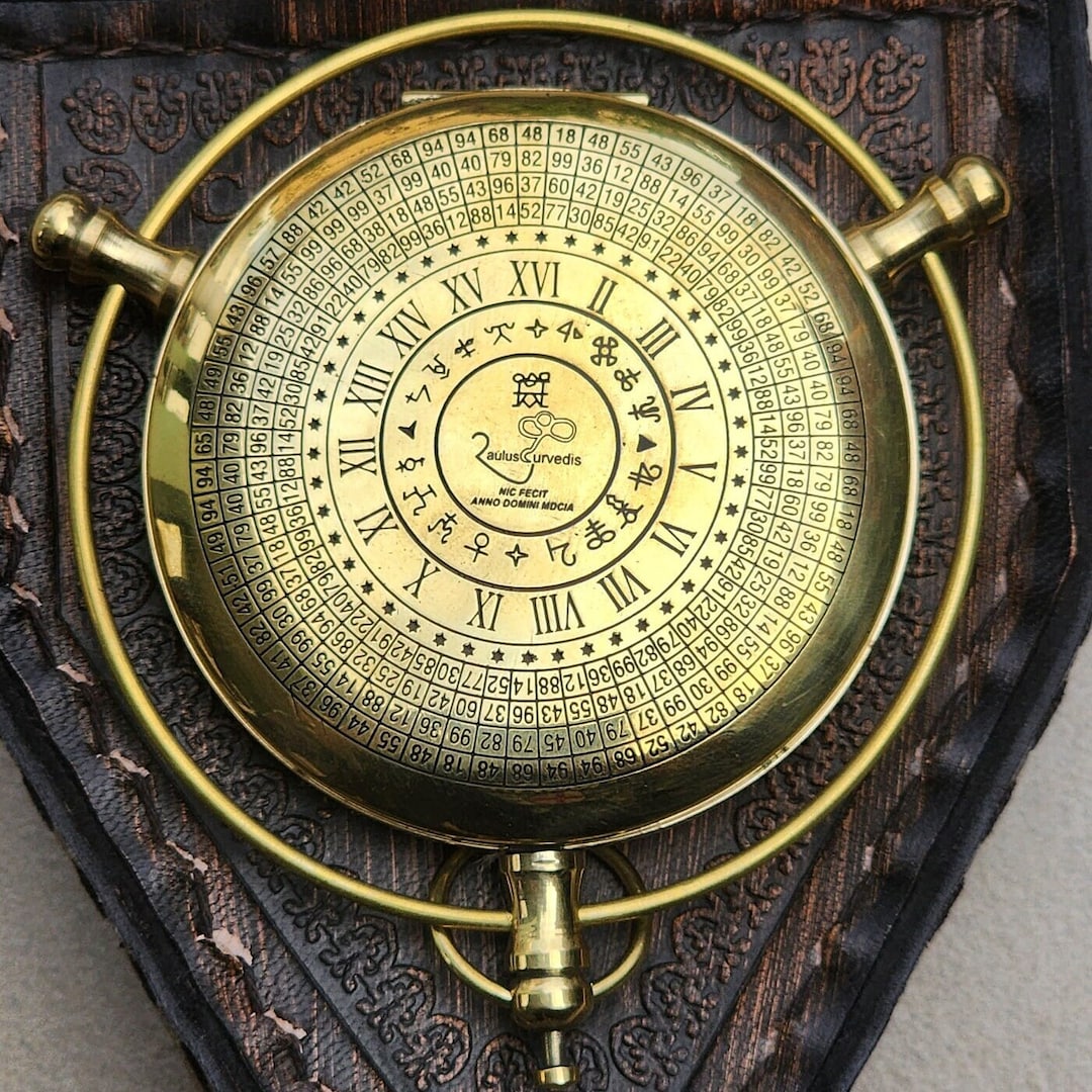 Personalized Golden Compass - Alethiometer Inspired Engraved Brass ...
