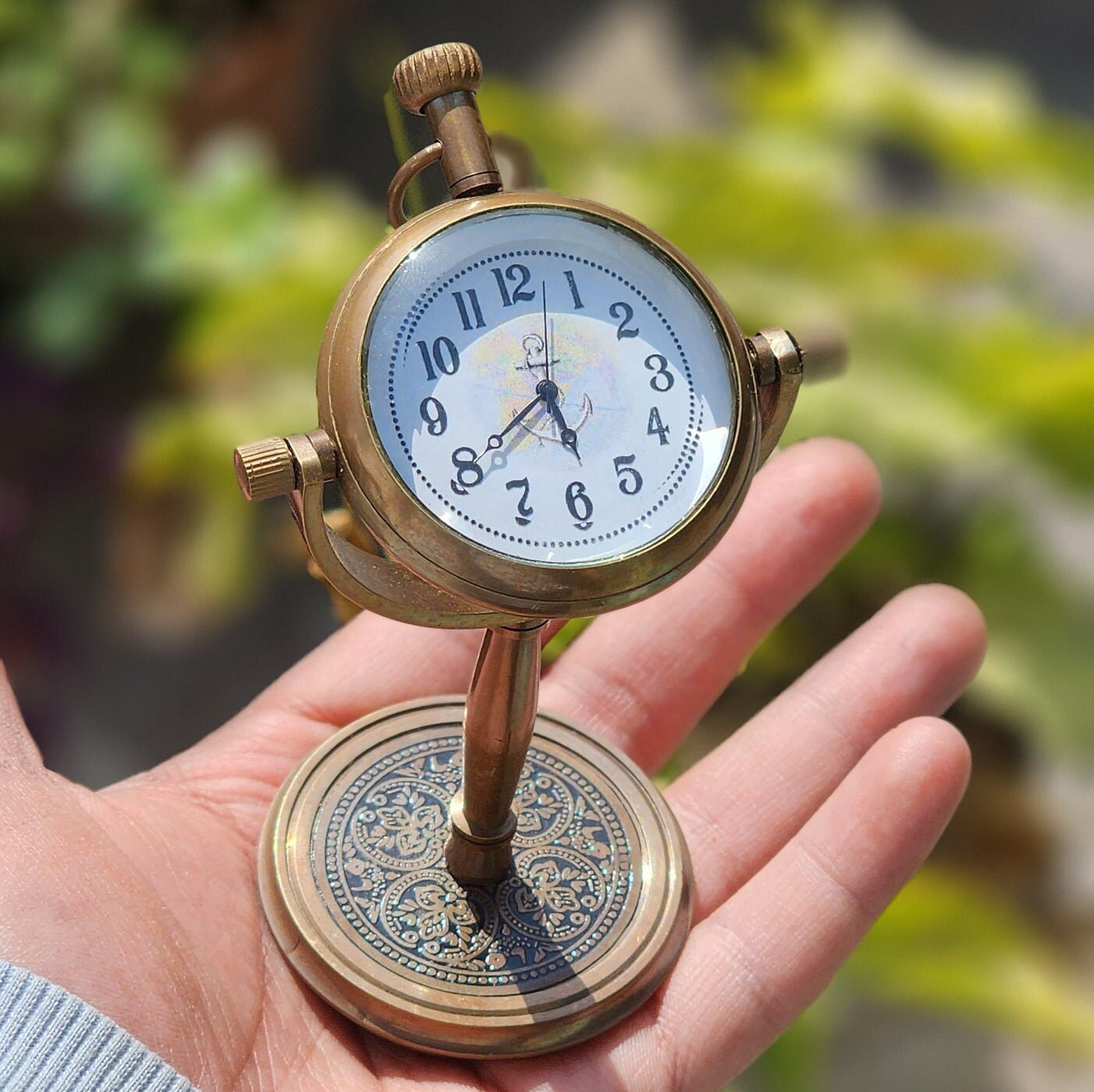 Personalized Desk Clock, Engraved Watch, Table Top Clock for Office ...