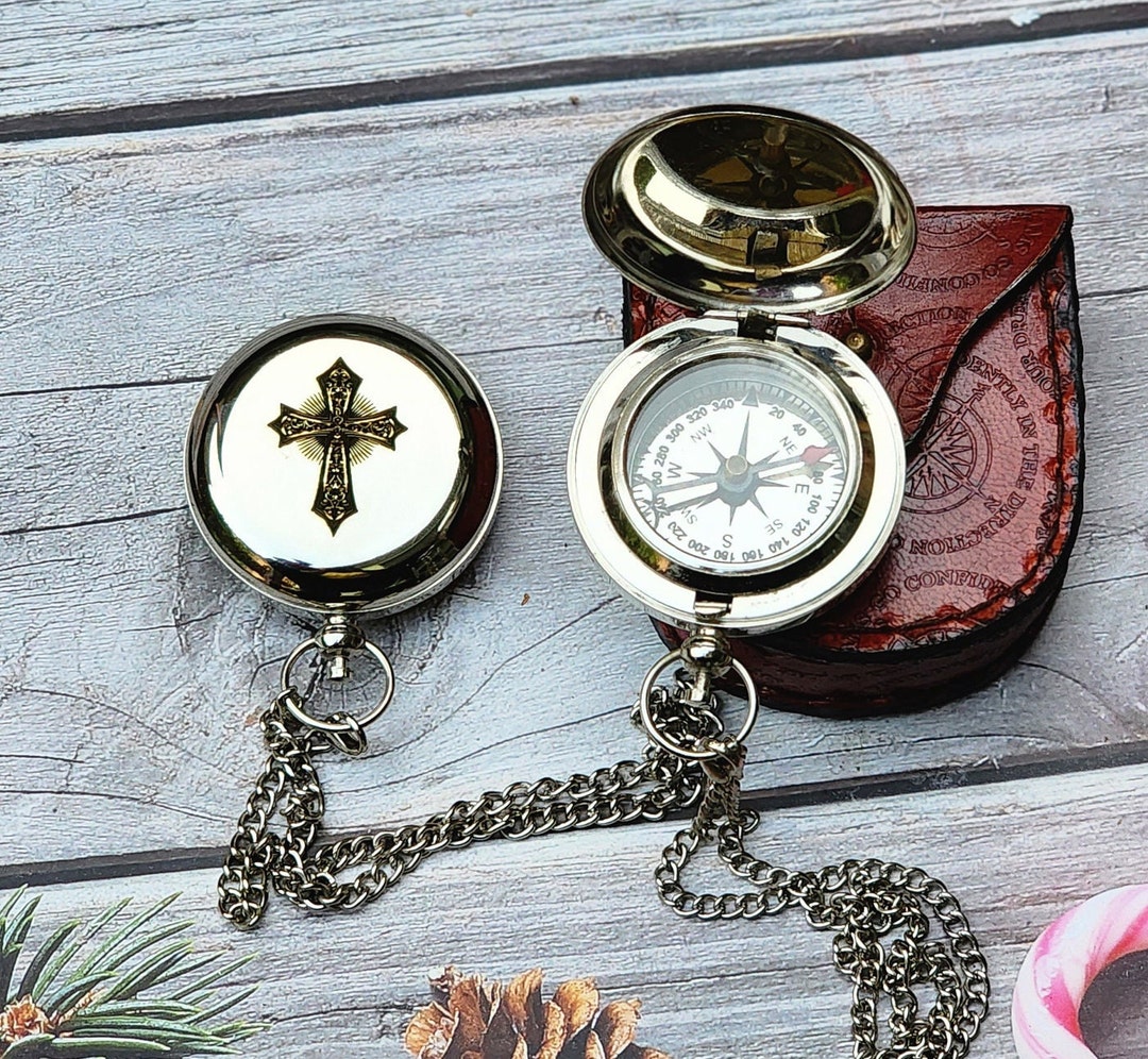 Custom Compass, Working Engraved Compass, Unique Design Pocket Compass ...