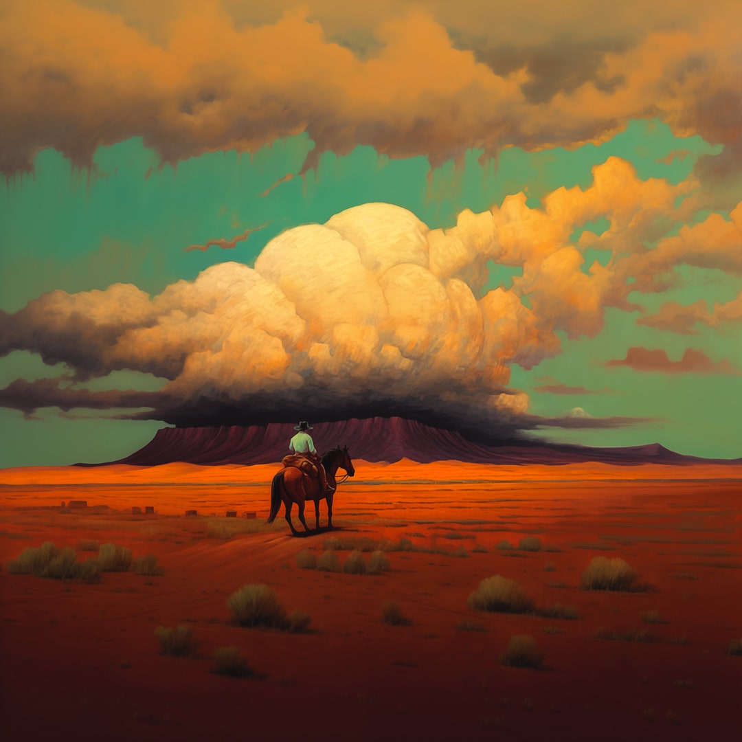 The Lost Rider VII. Original Oil Artwork. Cowboy Western Painting ...