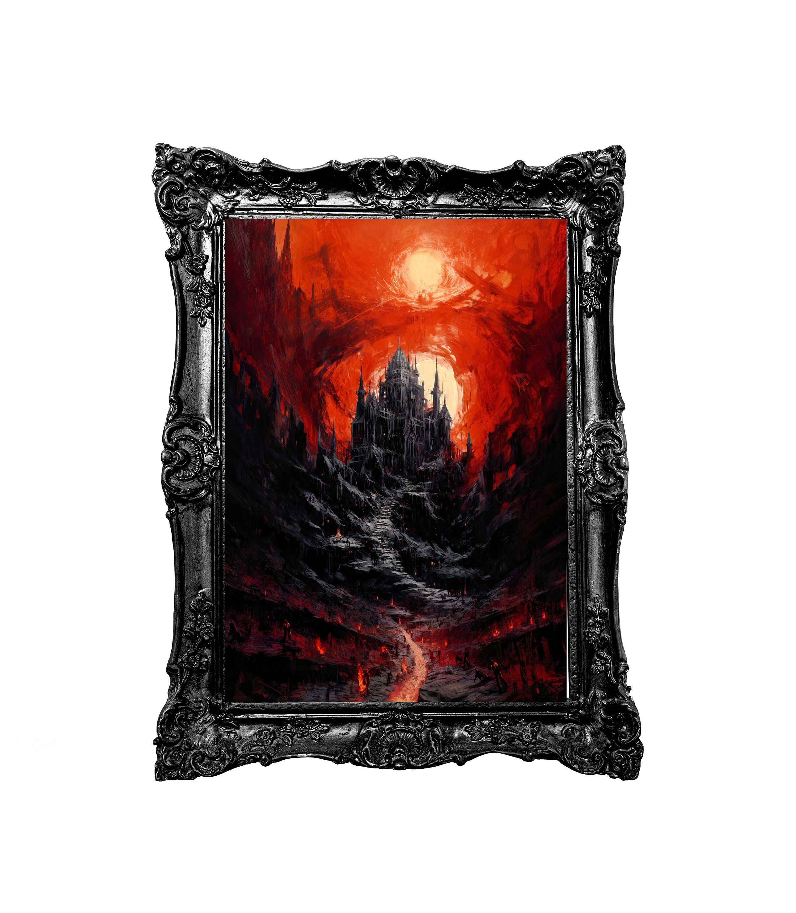 Oil Painting. Château of Blood. VI Original Artwork. Painting. Print ...