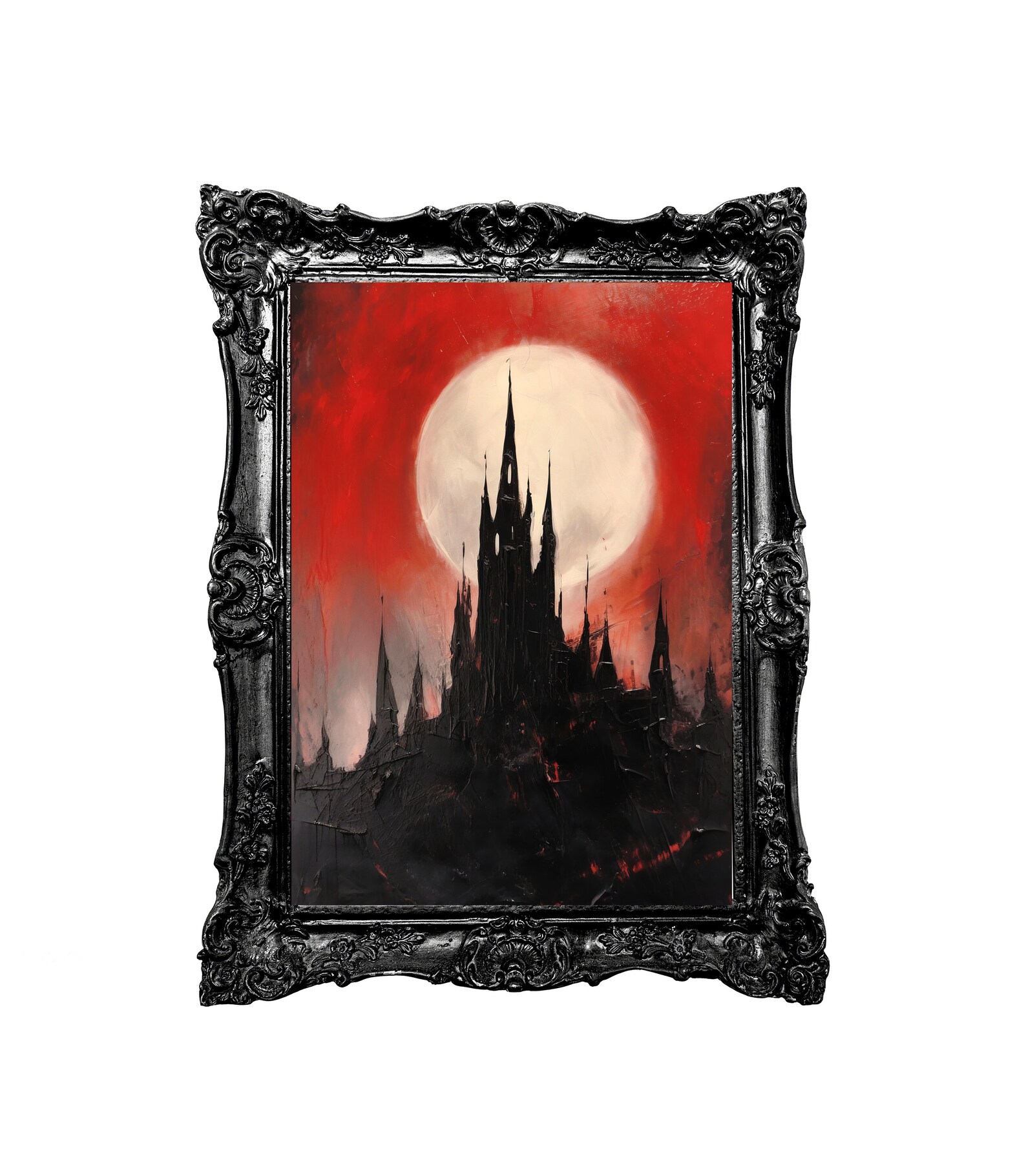 Oil Painting. Dracula Rising. VI Original Artwork. Painting. Print ...
