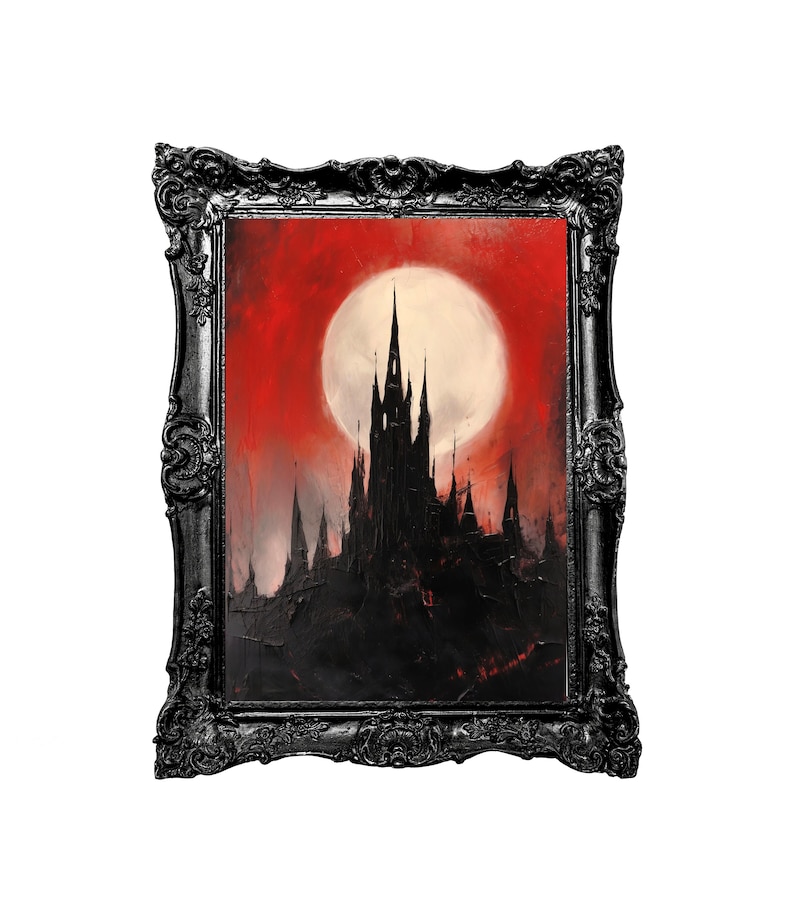 Oil Painting. Dracula Rising. VI Original Artwork. Painting. Print ...