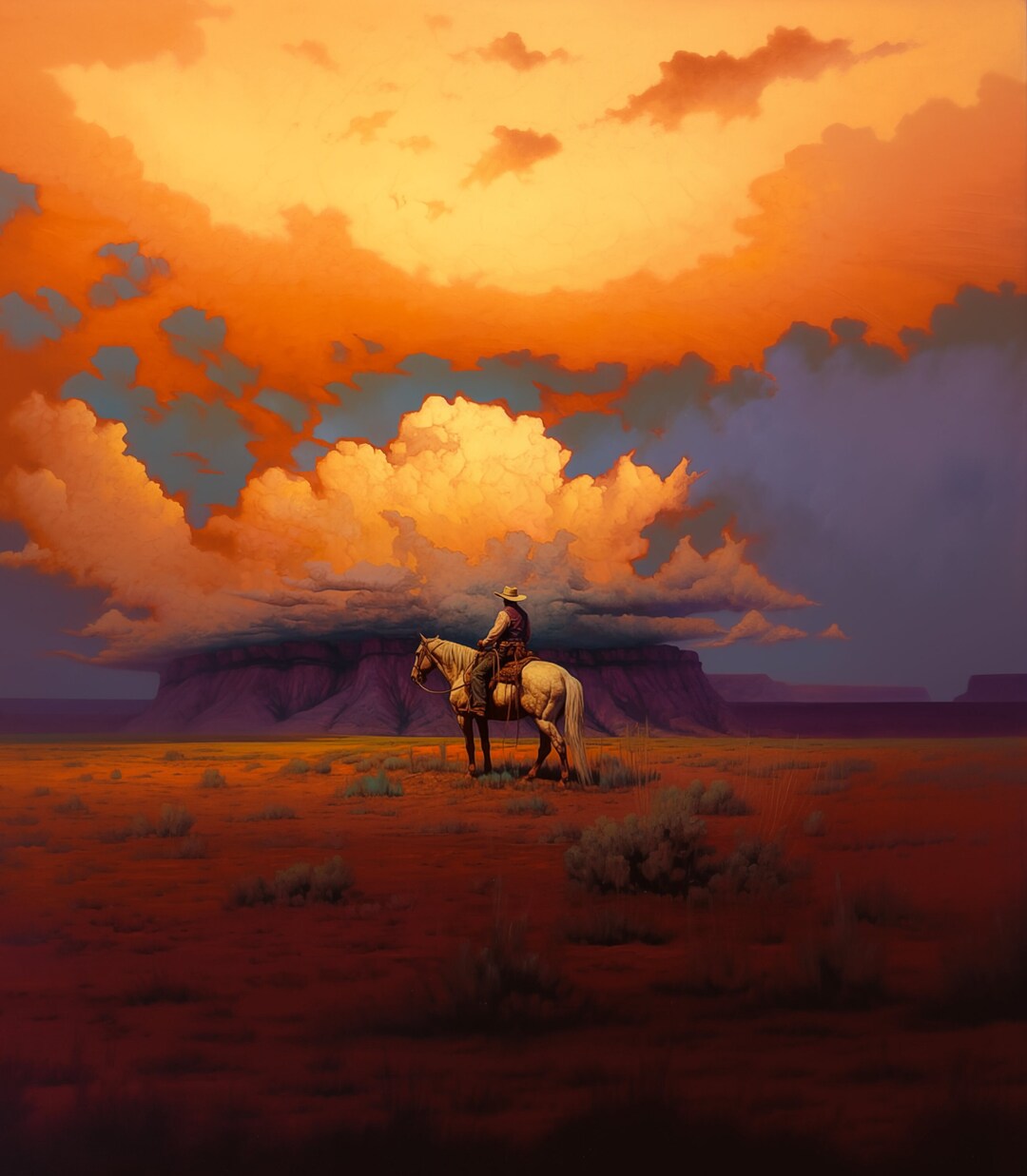 The Lone Ranger VIXX. Original Oil Artwork. Digital Download. Cowboy ...