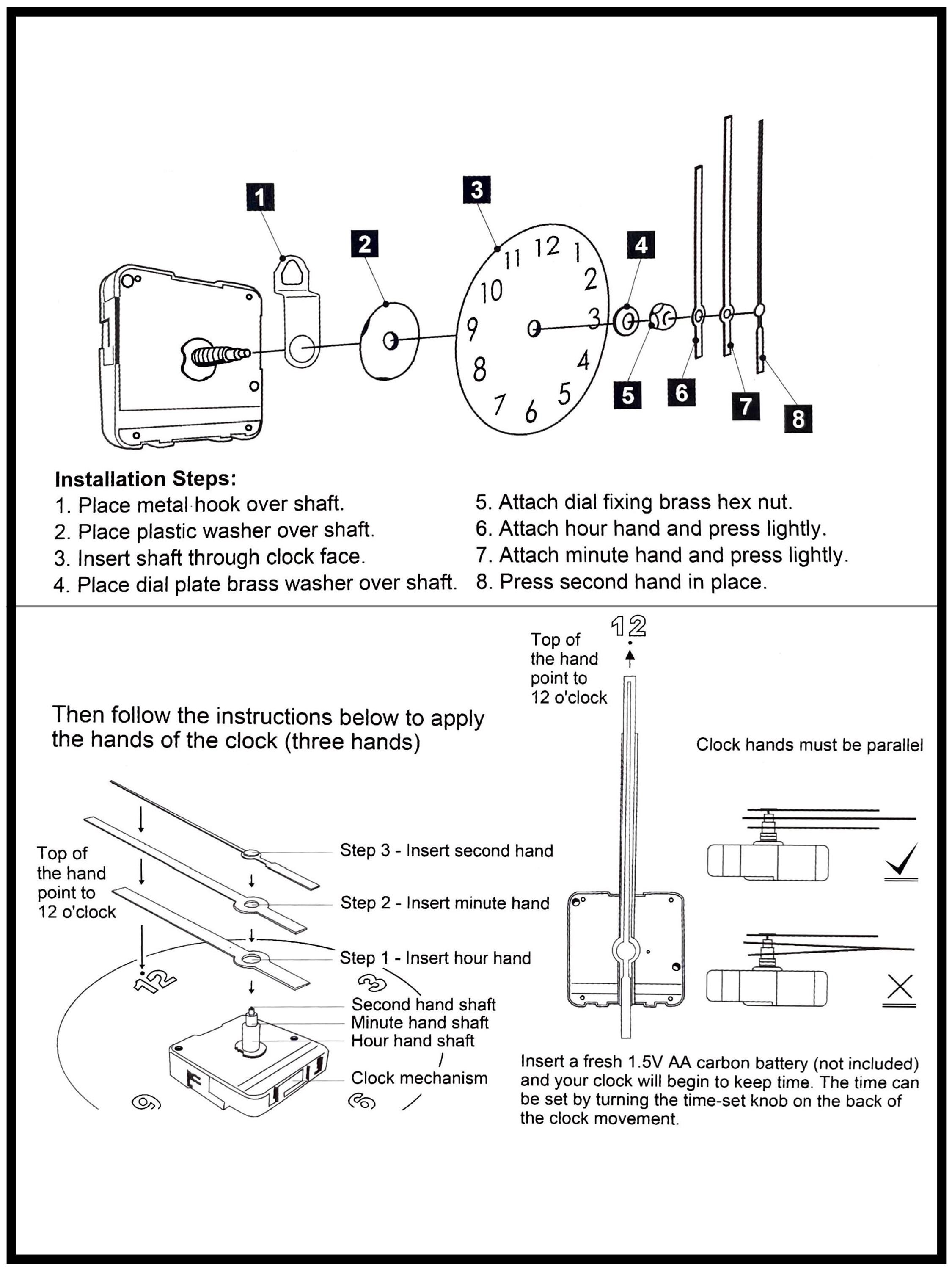 Unique Wood Minimalist Wall Clock Housewarming Gift Silent Clock With ...