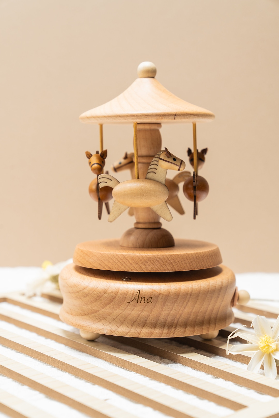 Custom Music Box for Kids, Engraved Name Music Box, Baby Music Box for ...