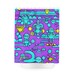Purple Robots Shower Curtain AI Art Design Print, Outer Space Art ...