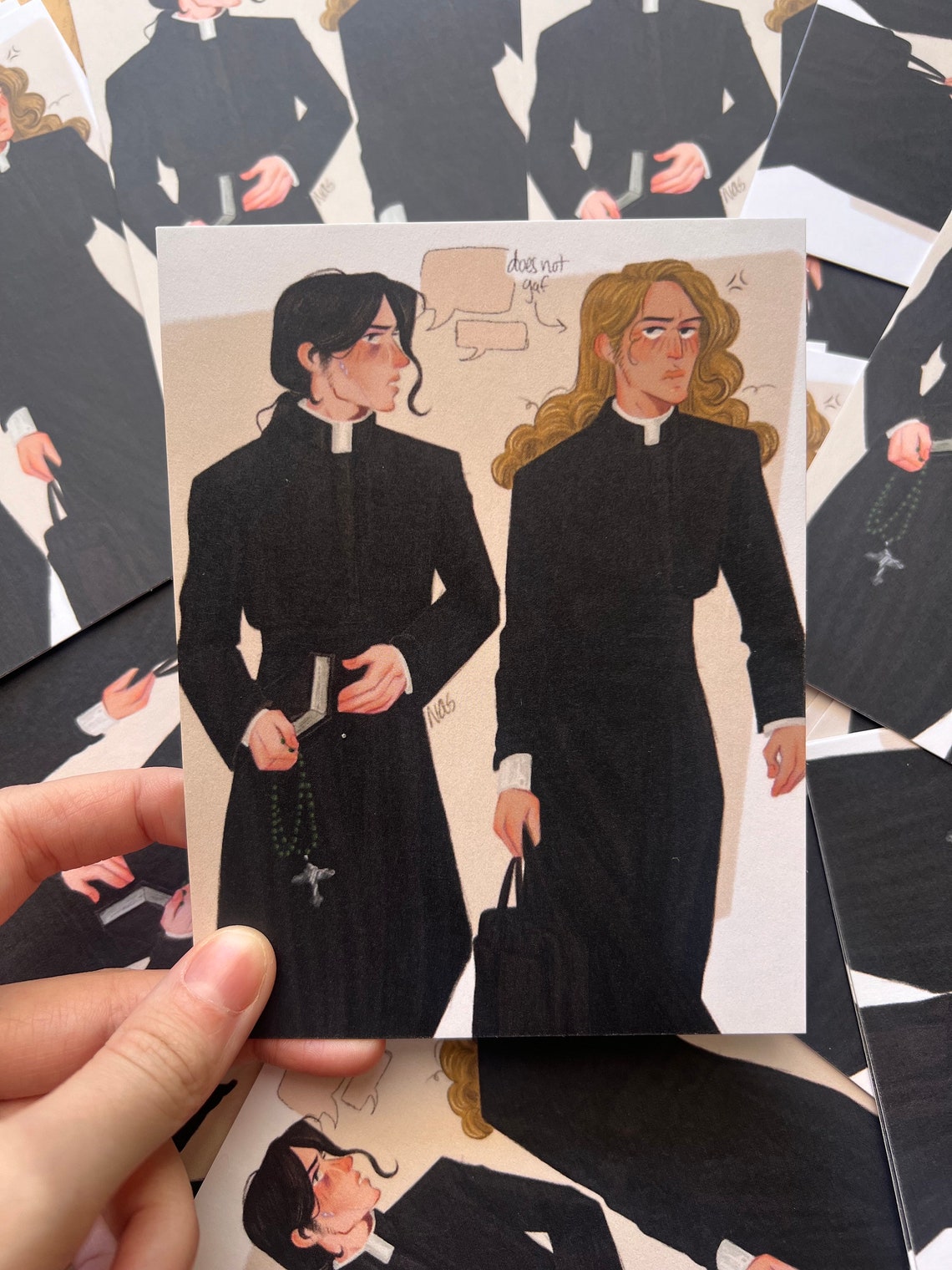 Priest Loustat Mini Print - Etsy