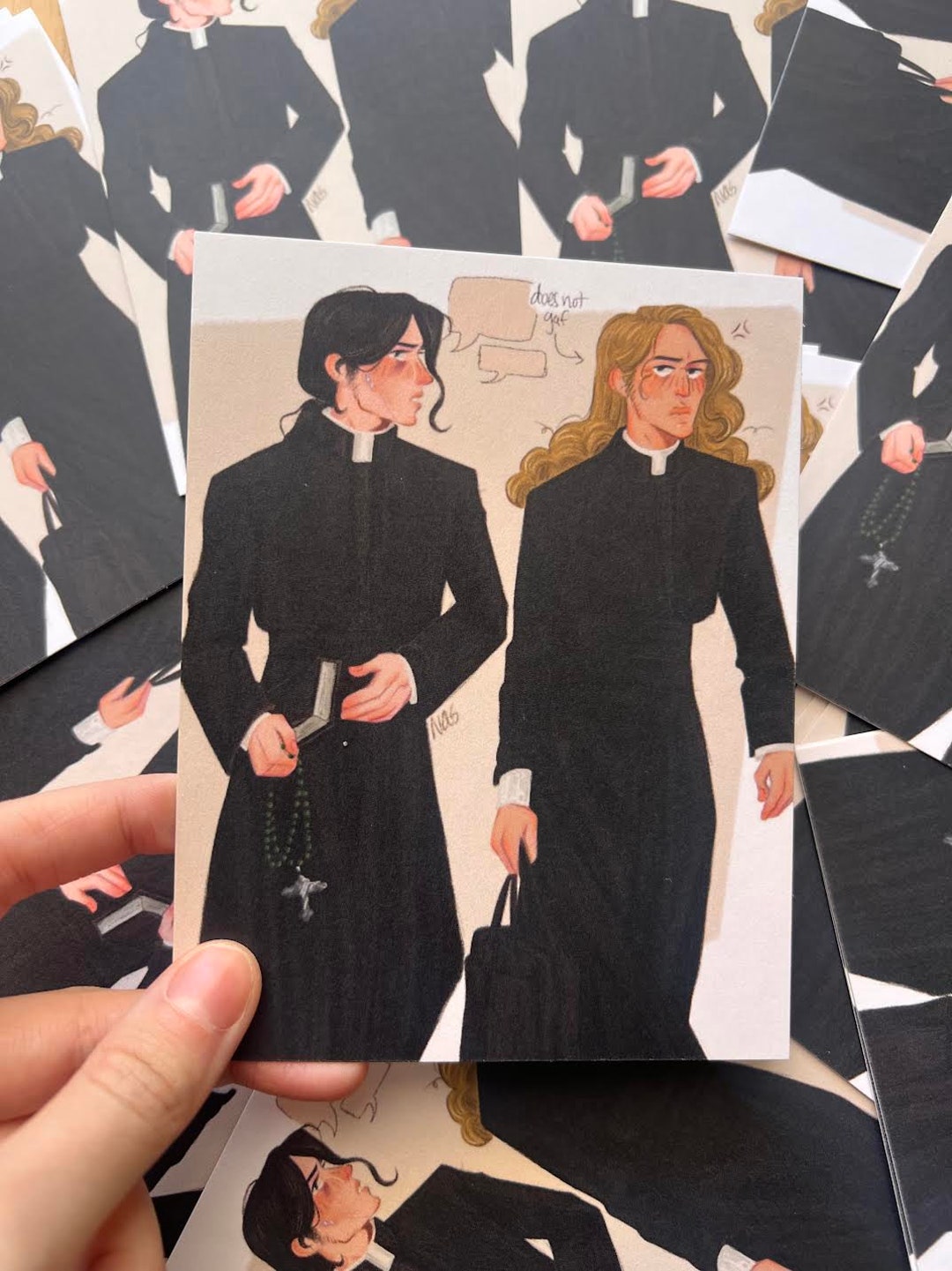 Priest Loustat Mini Print - Etsy