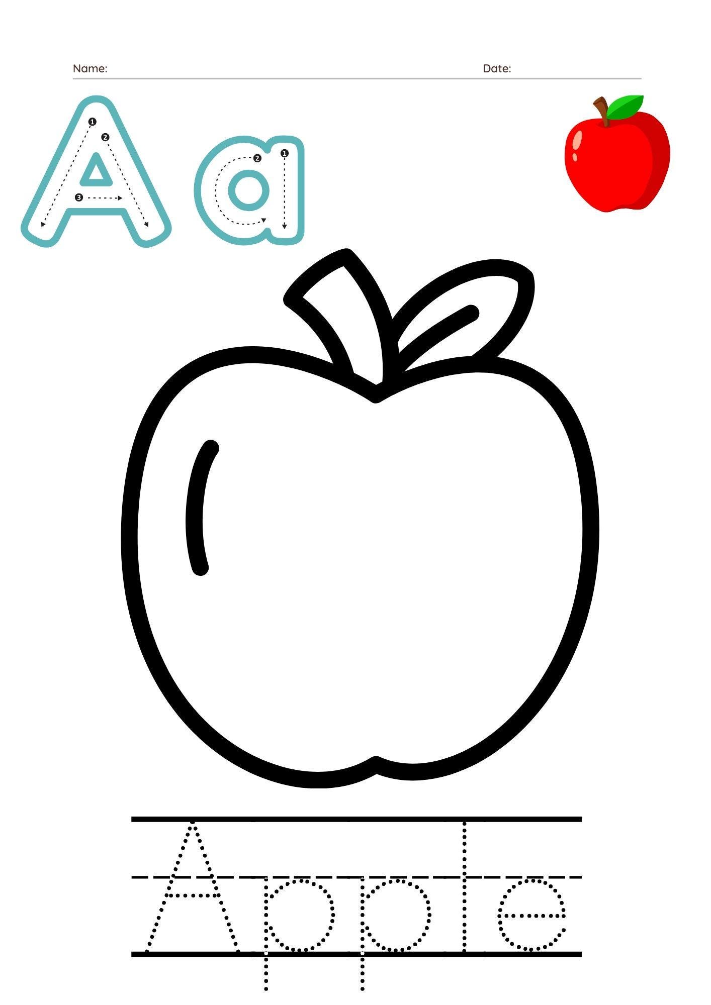 ABC Worksheets for Kids, Learning Alphabet From Simple Lines ...
