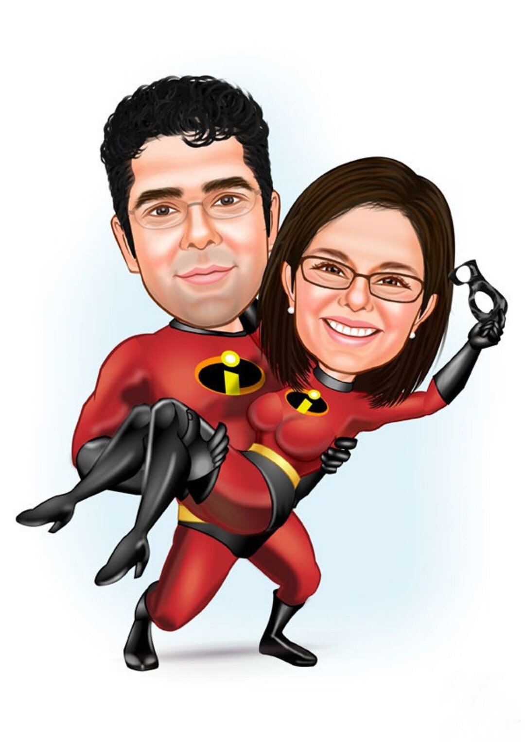 Personalized Superhero Cartoon Funny Custom Caricature Drawing From ...