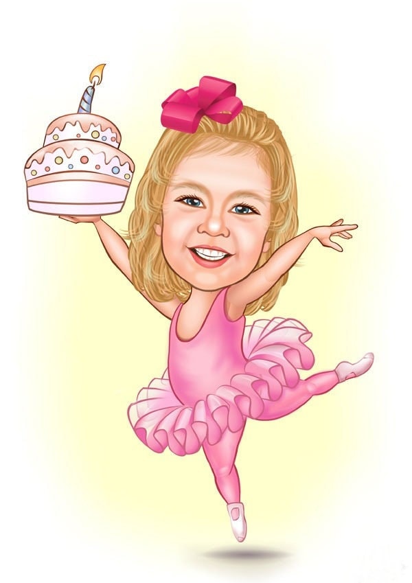 Custom Birthday Caricature Drawing From Photo Personalized - Etsy Canada