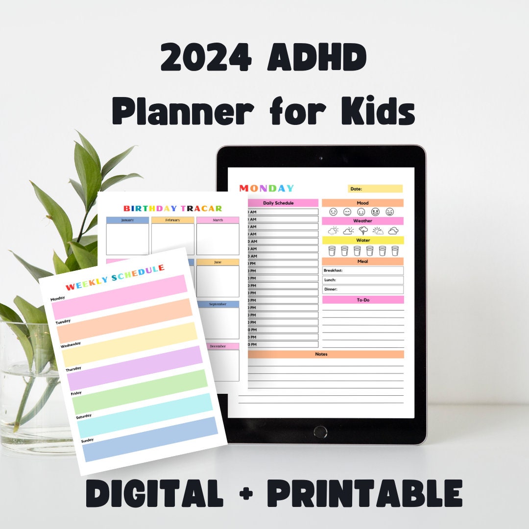 The Ultimate ADHD Planner for KIDS 2024 Digital & Printable - Etsy