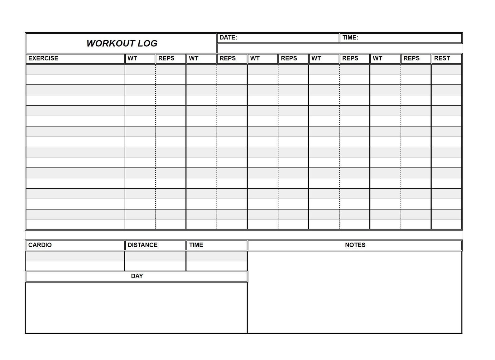 Workout Log Book - Etsy