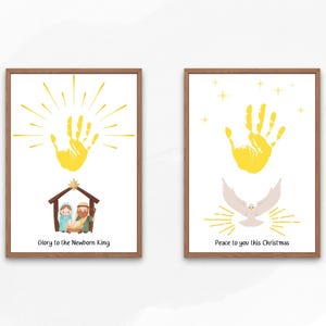 Christmas Handprint Art Christian, Christmas Nativity Handprint Art ...