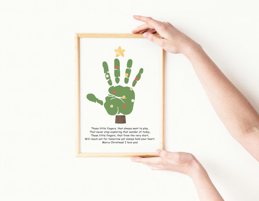 Christmas Handprint Craft, Poem, Handprint Craft for Toddlers Baby ...