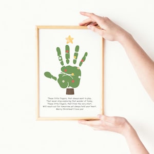Christmas Handprint Craft, Poem, Handprint Craft for Toddlers Baby ...