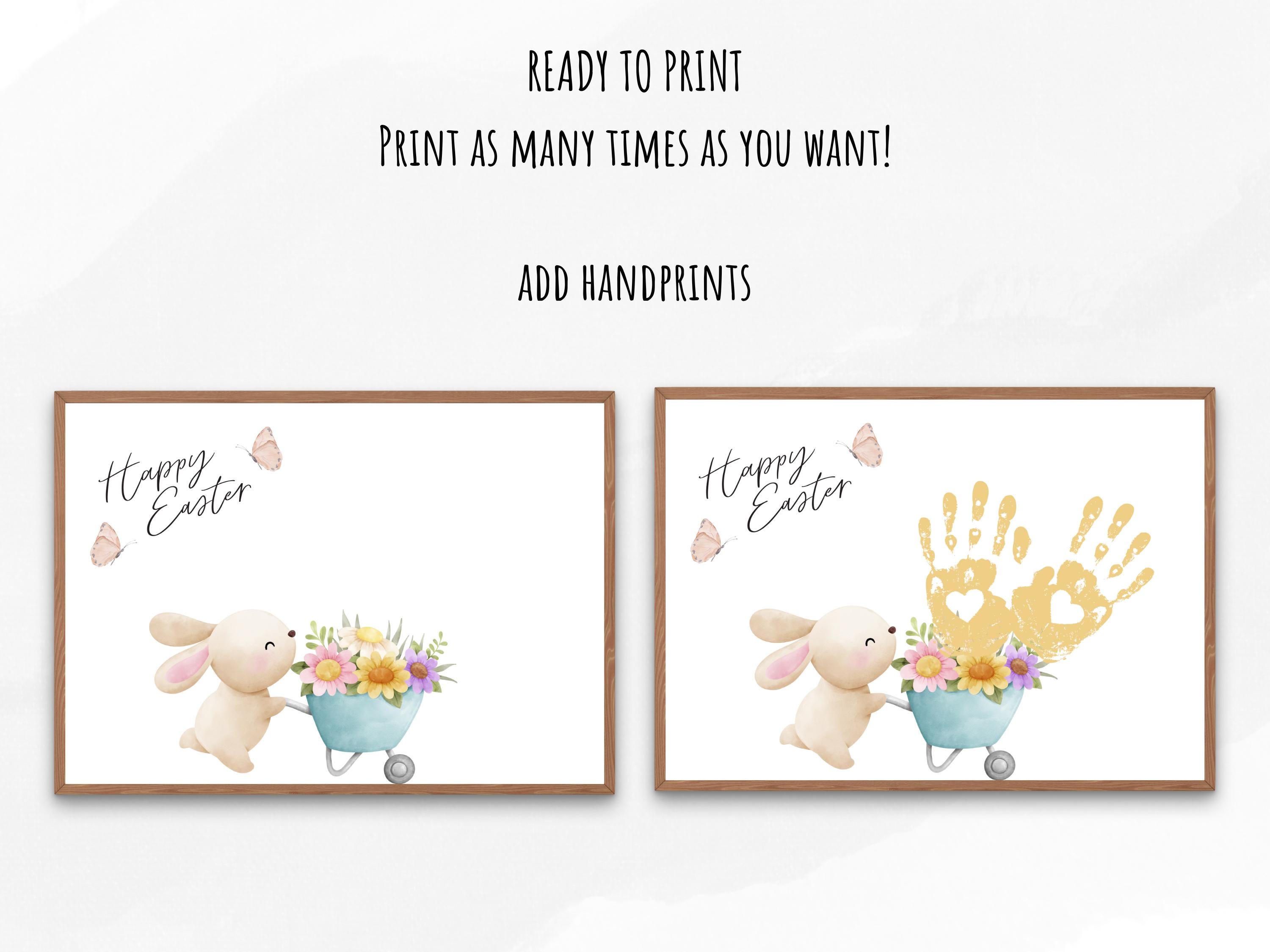 Easter Handprint Craft Bundle, Easter Craft for Toddlers Set of 12 ...