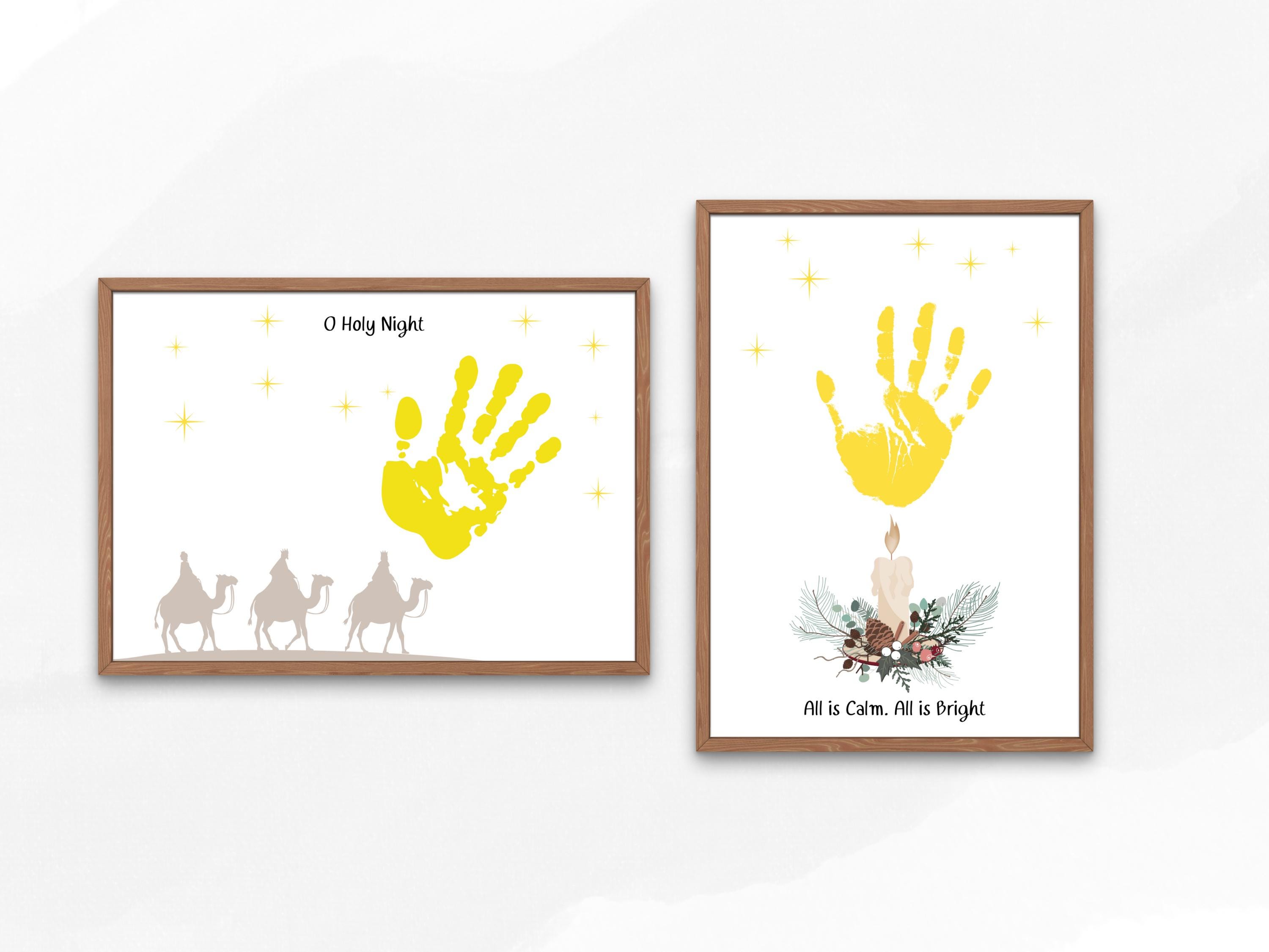 Christmas Handprint Art Christian, Christmas Nativity Handprint Art ...