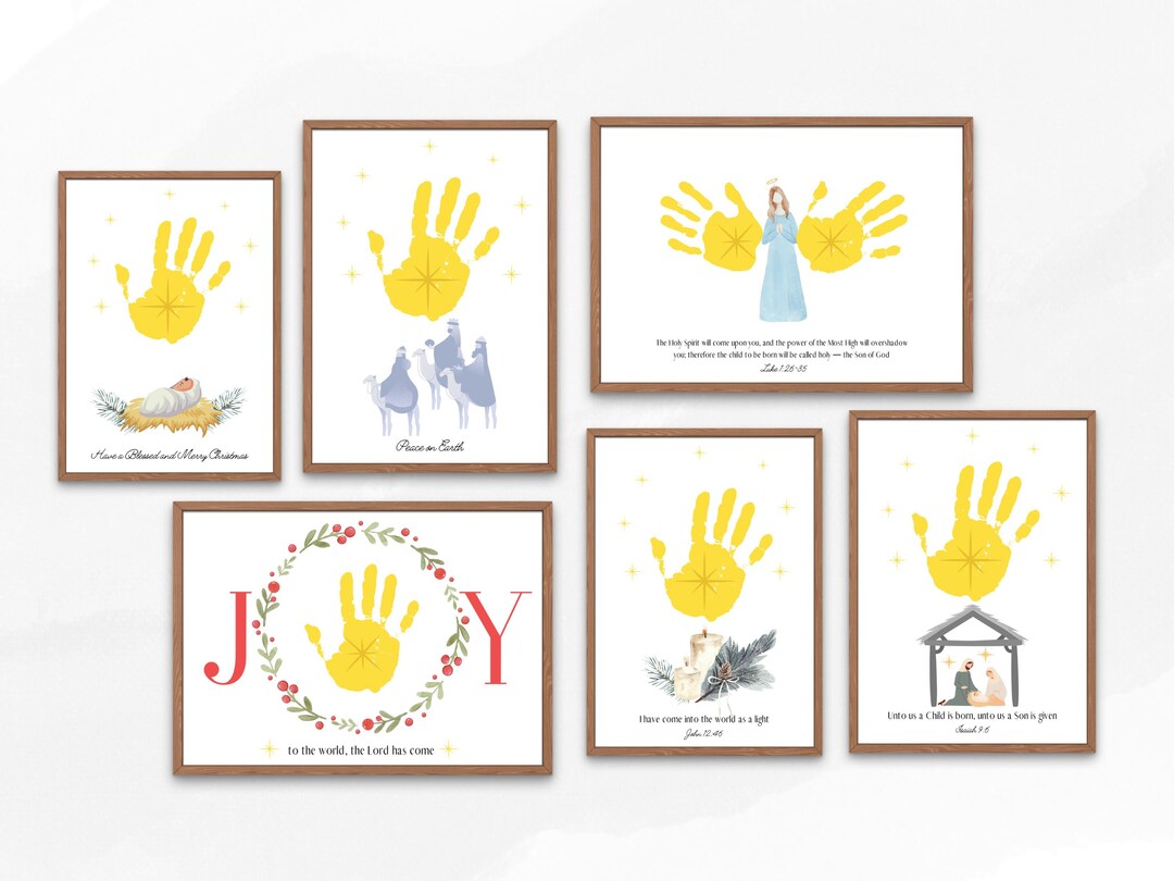 Christmas Handprint Craft for Toddlers Baby, Christmas Nativity ...