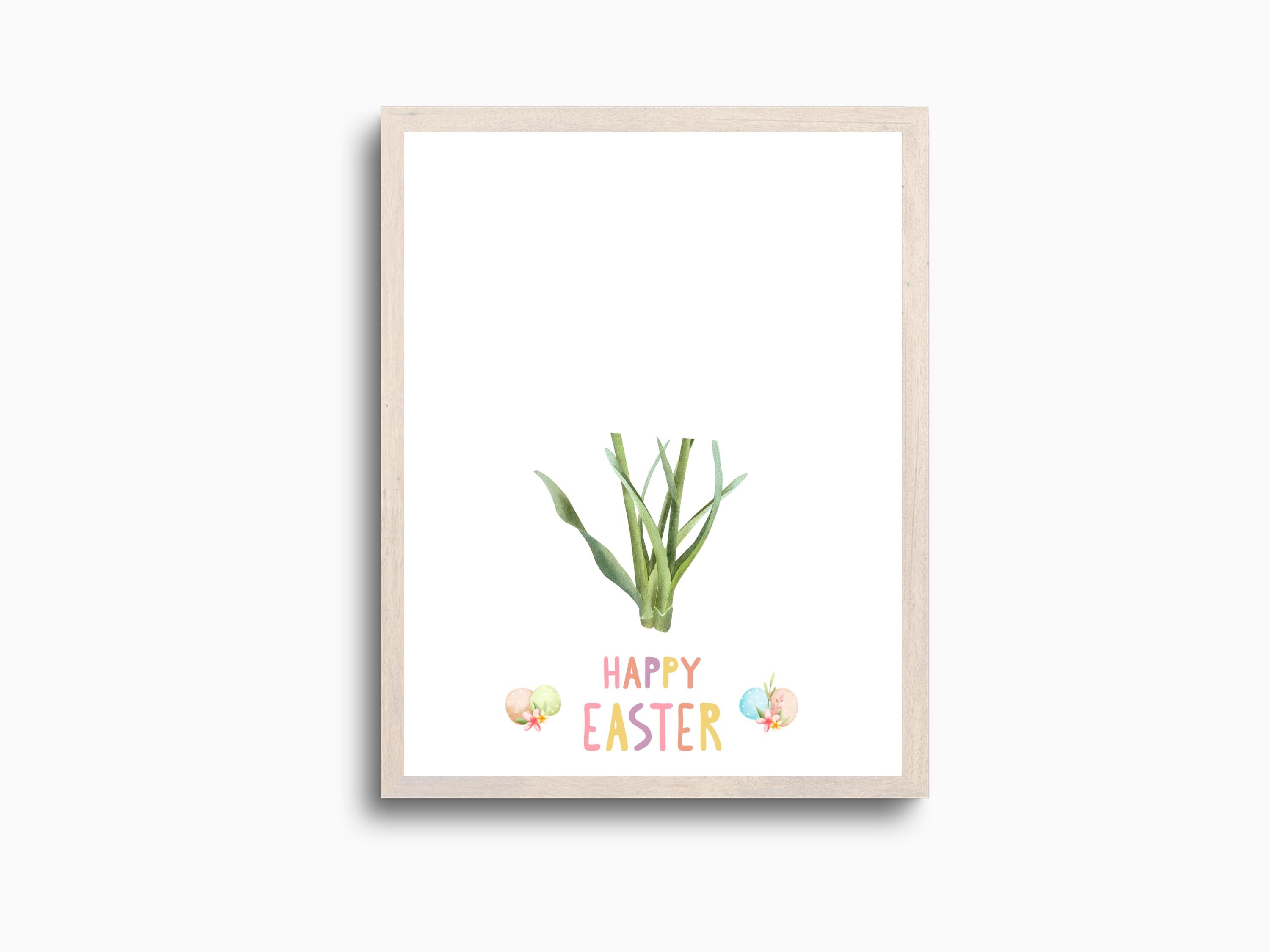 Happy Easter Handprint Craft, Easter Printable, Spring Kids DIY Gift ...