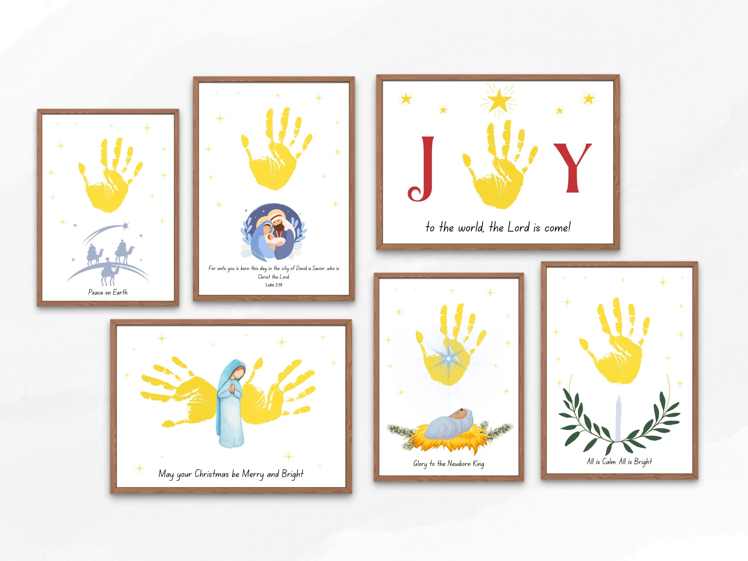 Christmas Nativity Handprint Craft, Nativity Scene Handprint Crafts ...