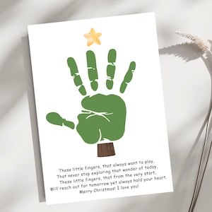 Christmas Handprint Craft, Poem, Handprint Craft for Toddlers Baby ...