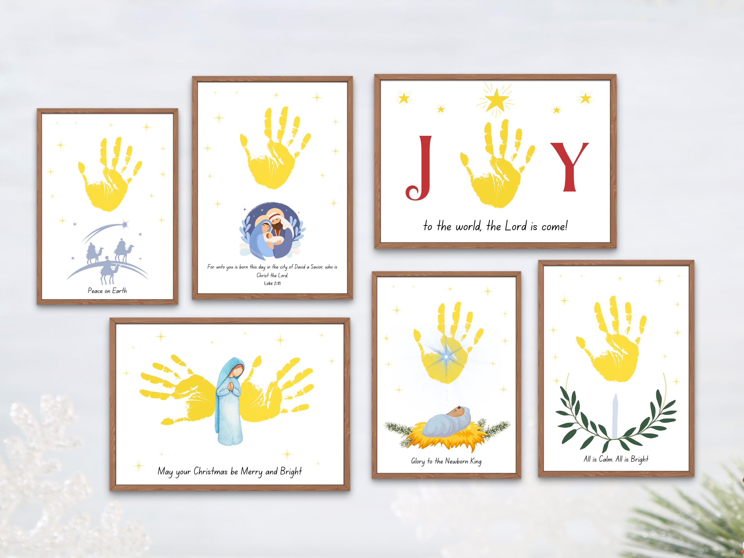 Christmas Nativity Handprint Craft, Nativity Scene Handprint Crafts ...