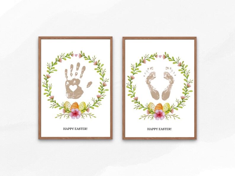 Easter Handprint Craft Bundle, Easter Craft for Toddlers Set of 12 ...