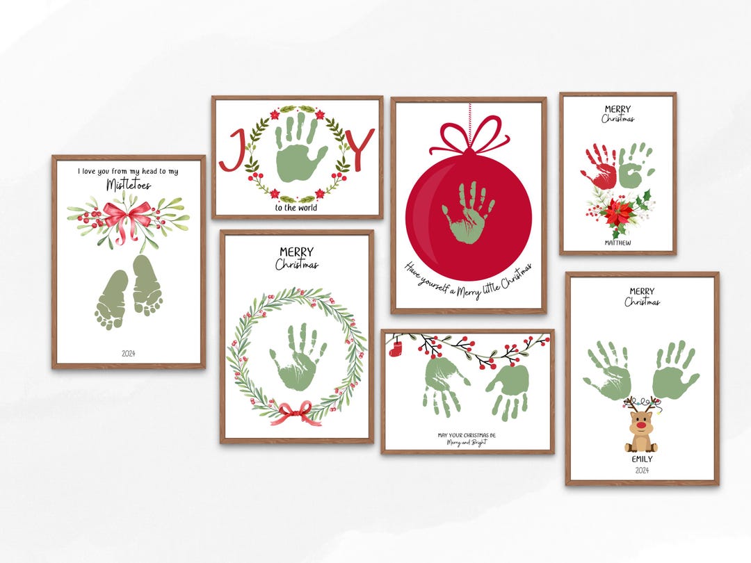 Christmas Handprint Craft for Toddlers, Holiday Kids Daycare Handprint ...