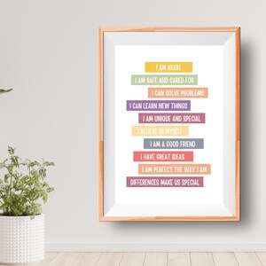 Affirmations for Kids, I Am Affirmations, Rainbow Affirmations ...