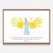 Christmas Handprint Craft, Nativity Handprint Art Angel, Sunday School ...