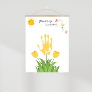 Mother's Day Handprint Art Bundle, DIY Memory Keepsake Gift for Mom ...