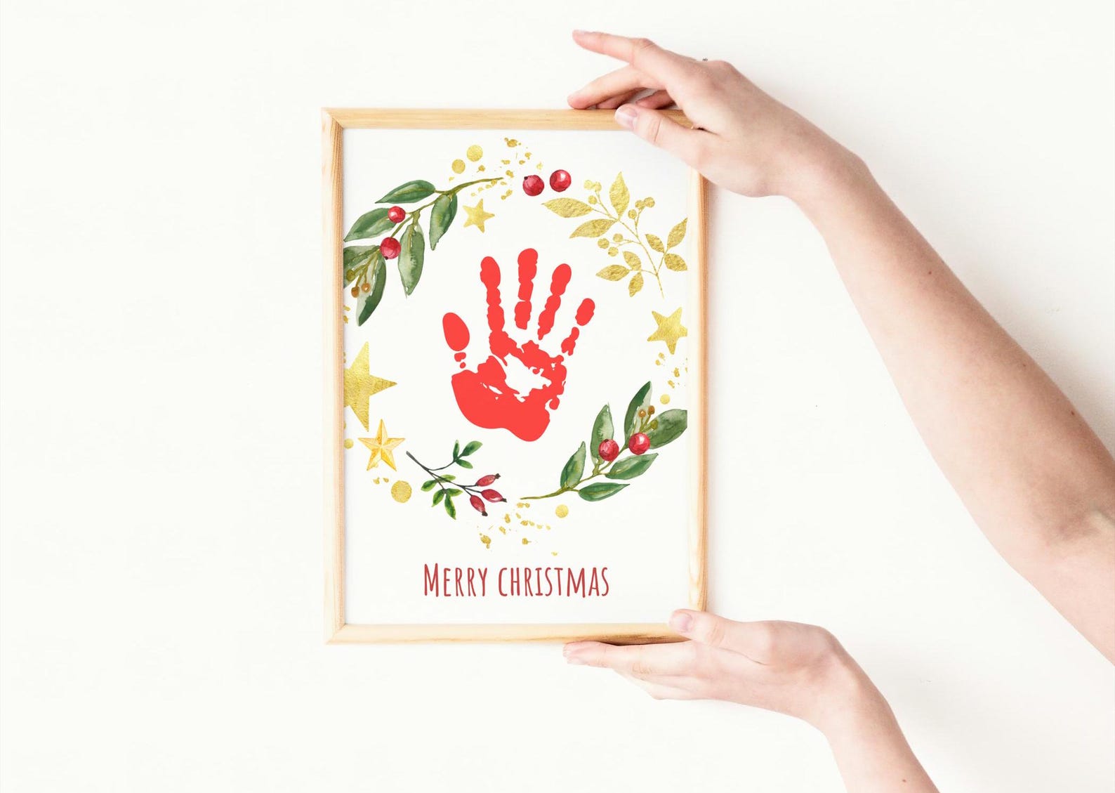 Christmas Handprint Art Bundle, Printable Handprint Christmas Bundle ...