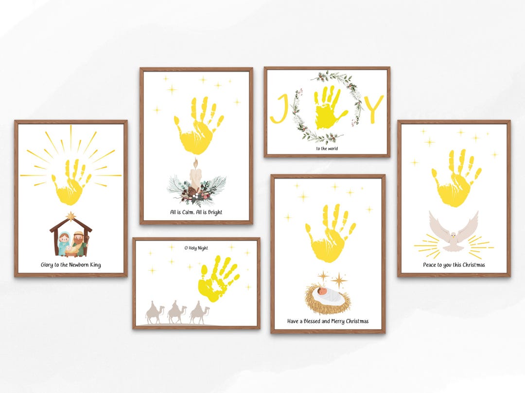 Christmas Handprint Art Christian, Christmas Nativity Handprint Art ...