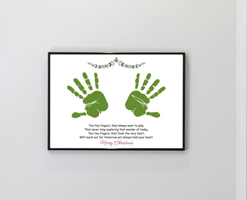 Christmas Handprint Craft Kids Christmas Craft, Christmas Handprint Art ...