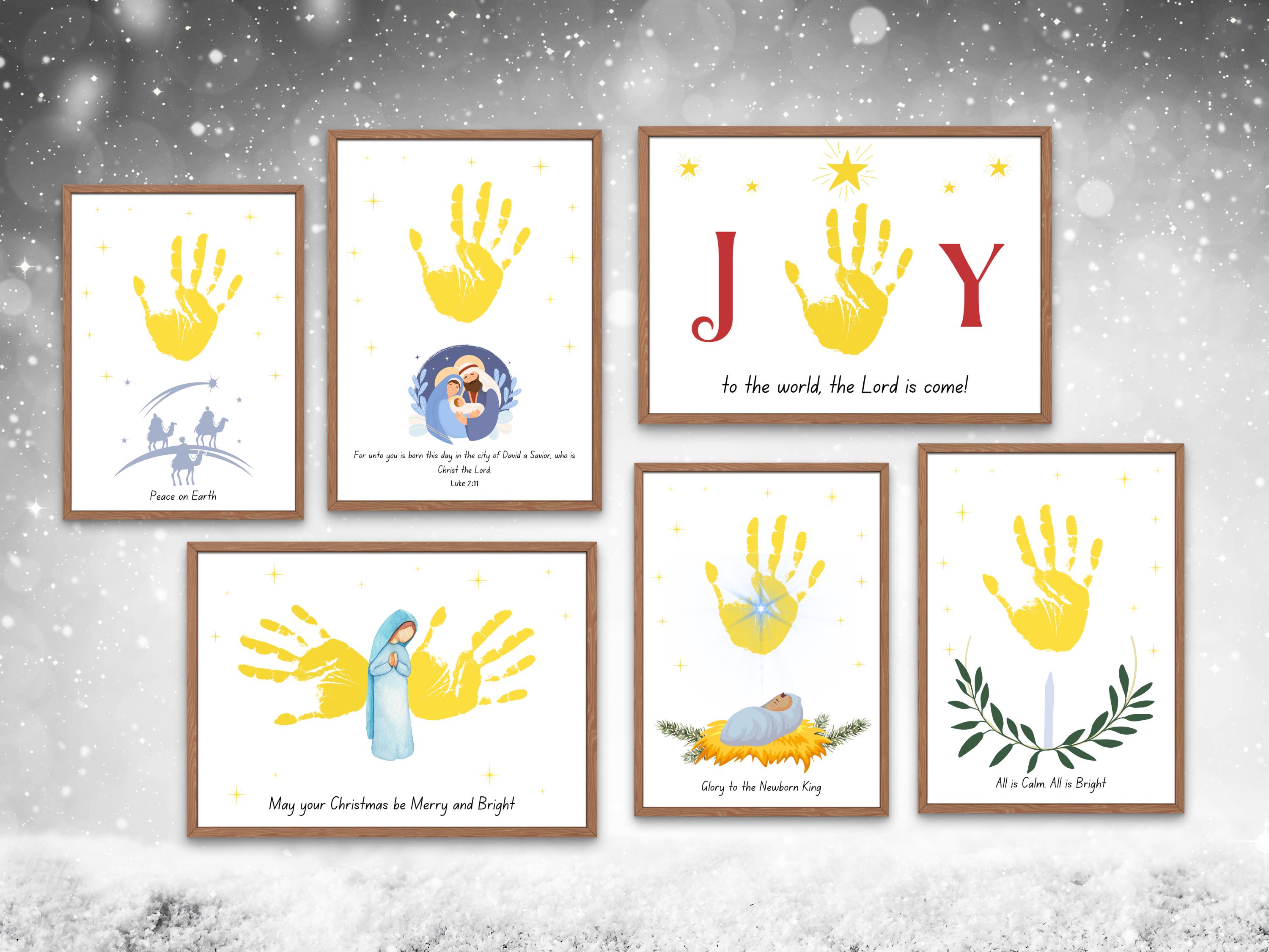Christmas Nativity Handprint Craft, Nativity Scene Handprint Crafts ...