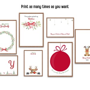 Christmas Handprint Art Bundle, Printable Handprint Christmas Bundle ...
