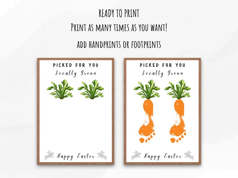 20 Easter Handprint Craft for Toddlers, Spring Easter Art Bundle For ...