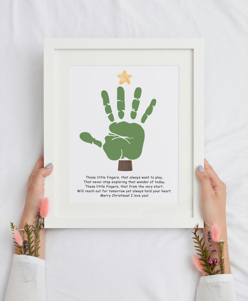 Christmas Handprint Craft, Poem, Handprint Craft for Toddlers Baby ...