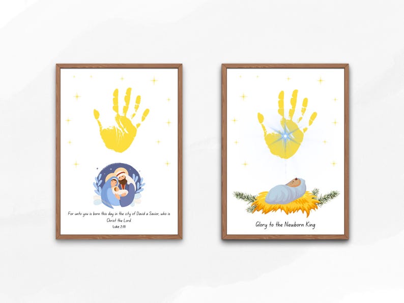 Christmas Nativity Handprint Craft, Nativity Scene Handprint Crafts ...