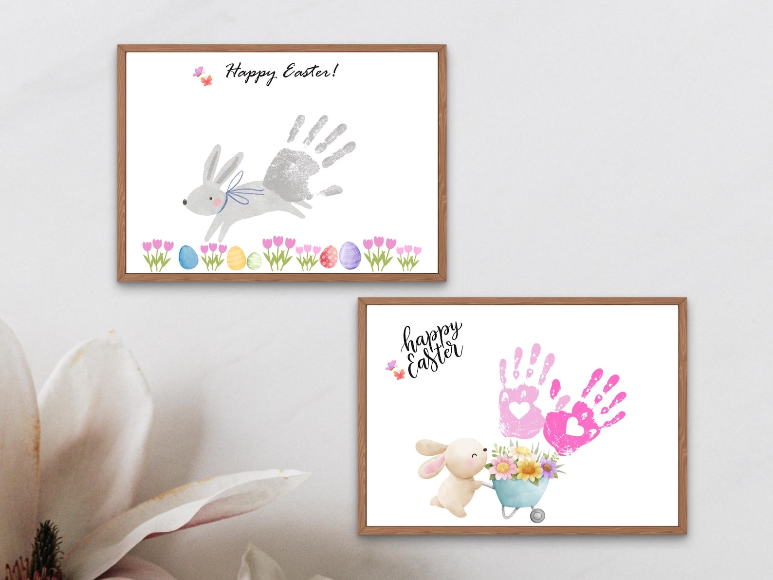 Easter Handprint Art Bundle, Easter Craft Bundle, Preschool Craft Fot ...