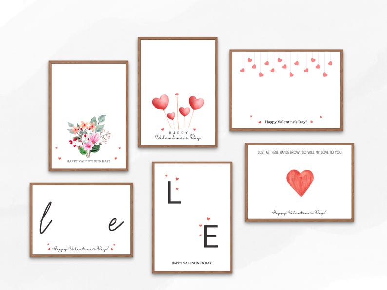 Valentine Day Handprint Craft Bundle, Valentine Craft for Kids Toddlers ...