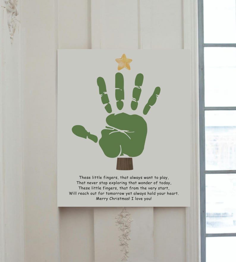 Christmas Handprint Craft, Poem, Handprint Craft for Toddlers Baby ...