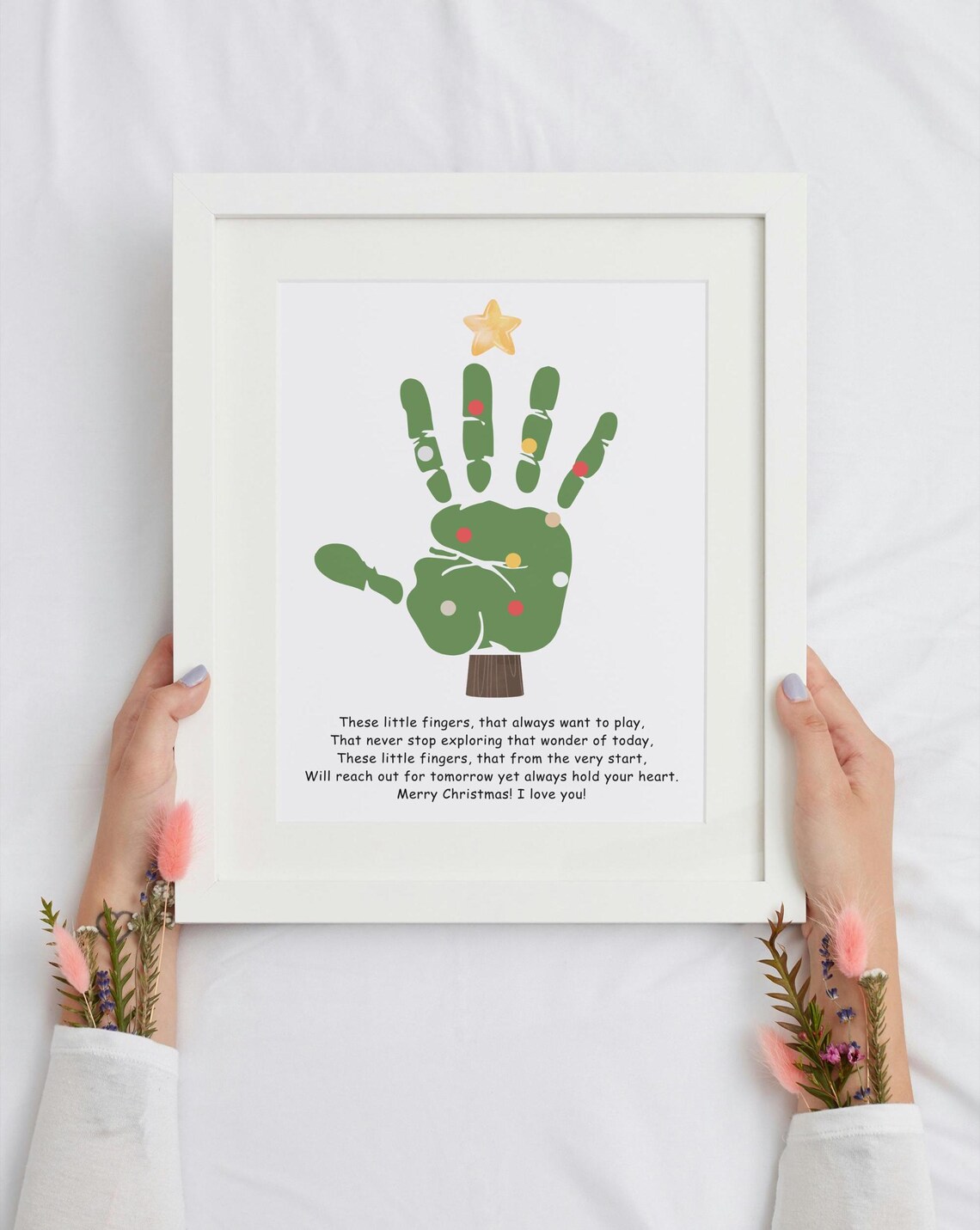 Christmas Handprint Craft, Poem, Handprint Craft for Toddlers Baby ...