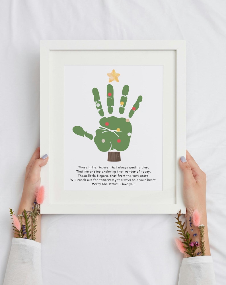 Christmas Handprint Craft, Poem, Handprint Craft for Toddlers Baby ...