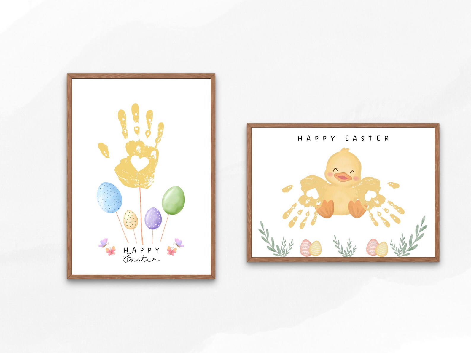 Easter Handprint Craft Bundle, Easter Craft for Toddlers Set of 12 ...