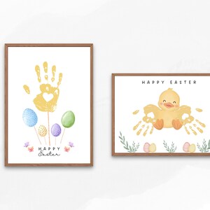Easter Handprint Craft Bundle, Easter Craft for Toddlers Set of 12 ...