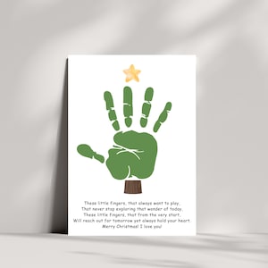 Christmas Handprint Craft, Poem, Handprint Craft for Toddlers Baby ...