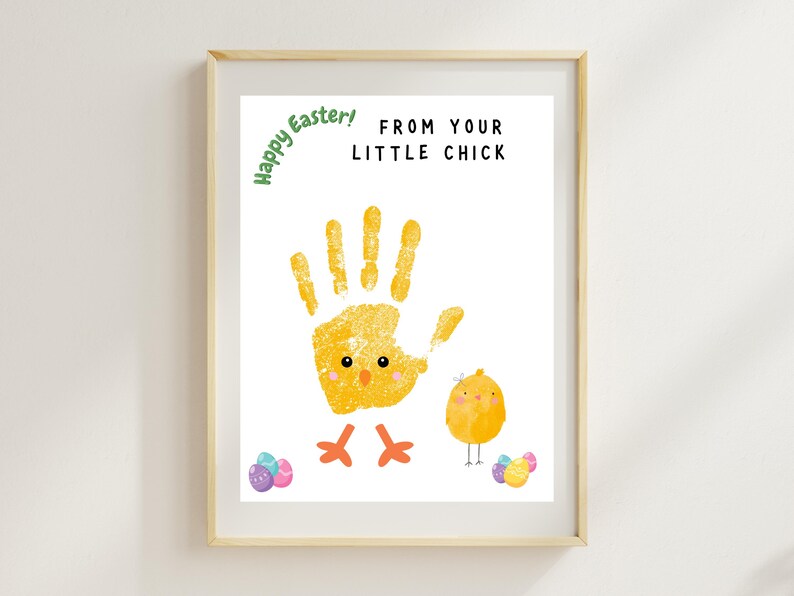 20 Easter Handprint Craft for Toddlers, Spring Easter Art Bundle For ...
